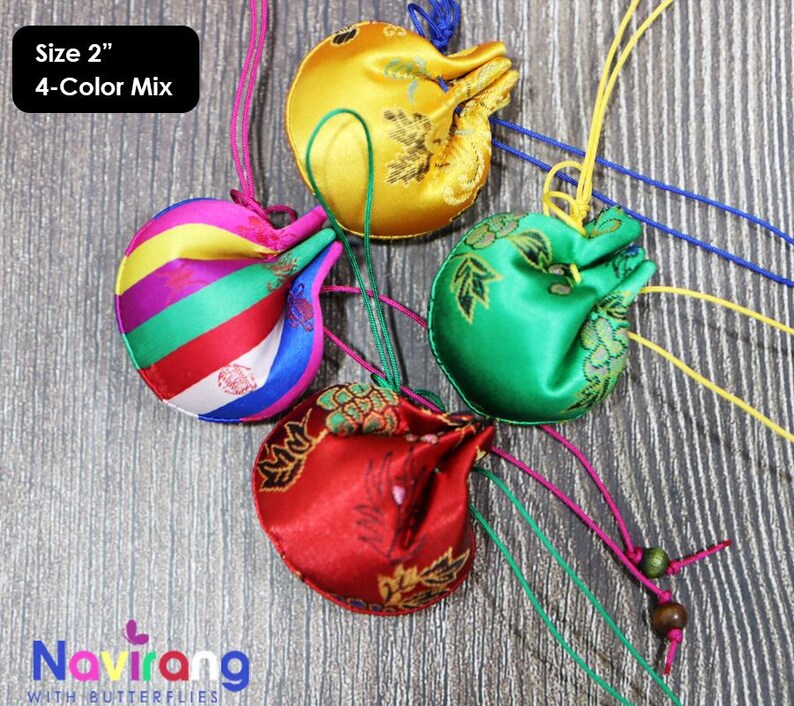 Saekdong / Yangdan Silk Traditional Korean Fortune Bag, Lucky Pouch ...