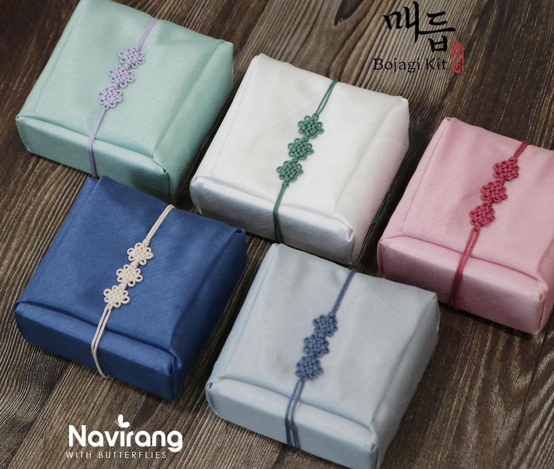 Hanbok Wrapping Kit - Korean Basic Bojagi, Seakdong Ribbon, Flower ...