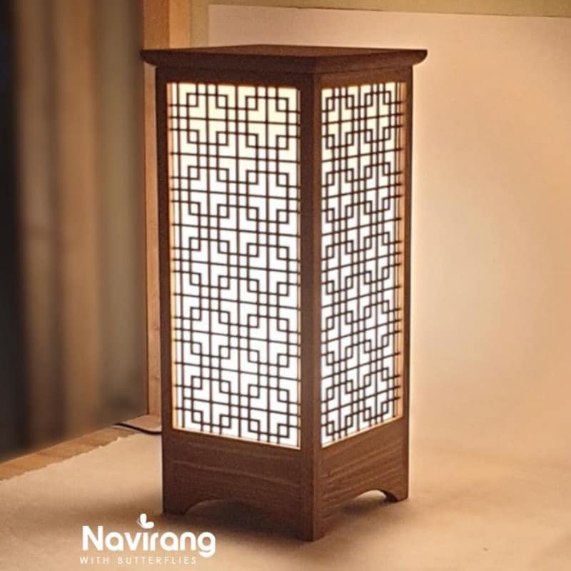 Wood and Shoji Paper Lamp - Etsy