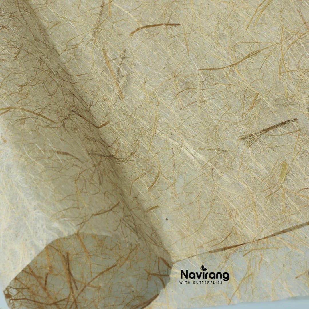 Full Mulberry Bark Unryu Paper- Brown / Handmade Korean Mulberry Paper ...