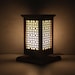 HANJI Paper Small Lamp - Korean Traditional Window Art, Wood Table ...
