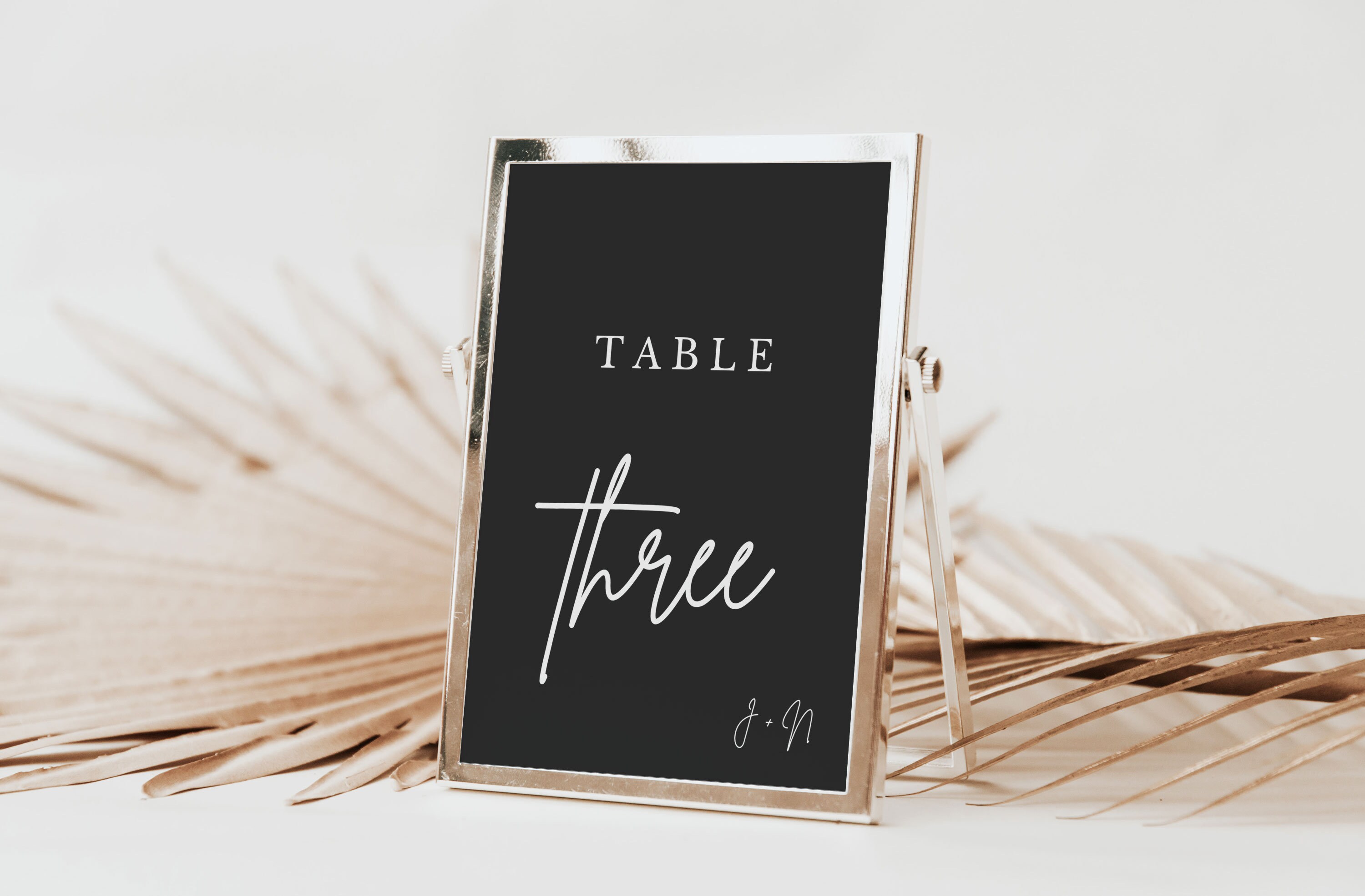 Table Numbers Template, Minimalist Table Numbers, Modern Table Numbers ...