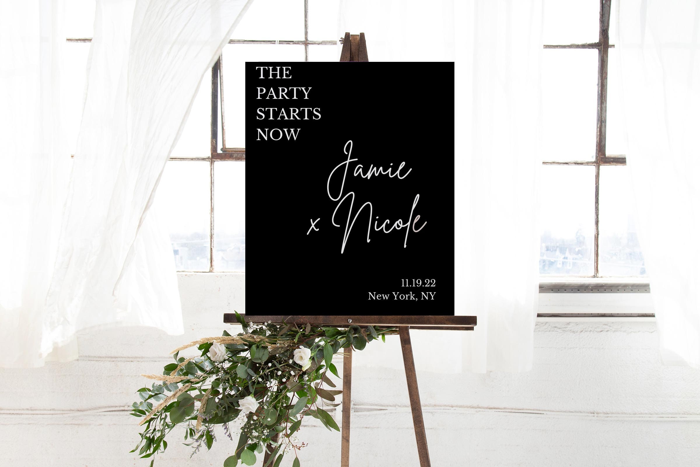 Digital Wedding Welcome Sign, 20X30 Size Template, Wedding Sign ...