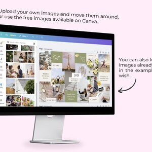 Digital Vision Board Template Canva, 2025 Vision Board, Yearly Goals ...