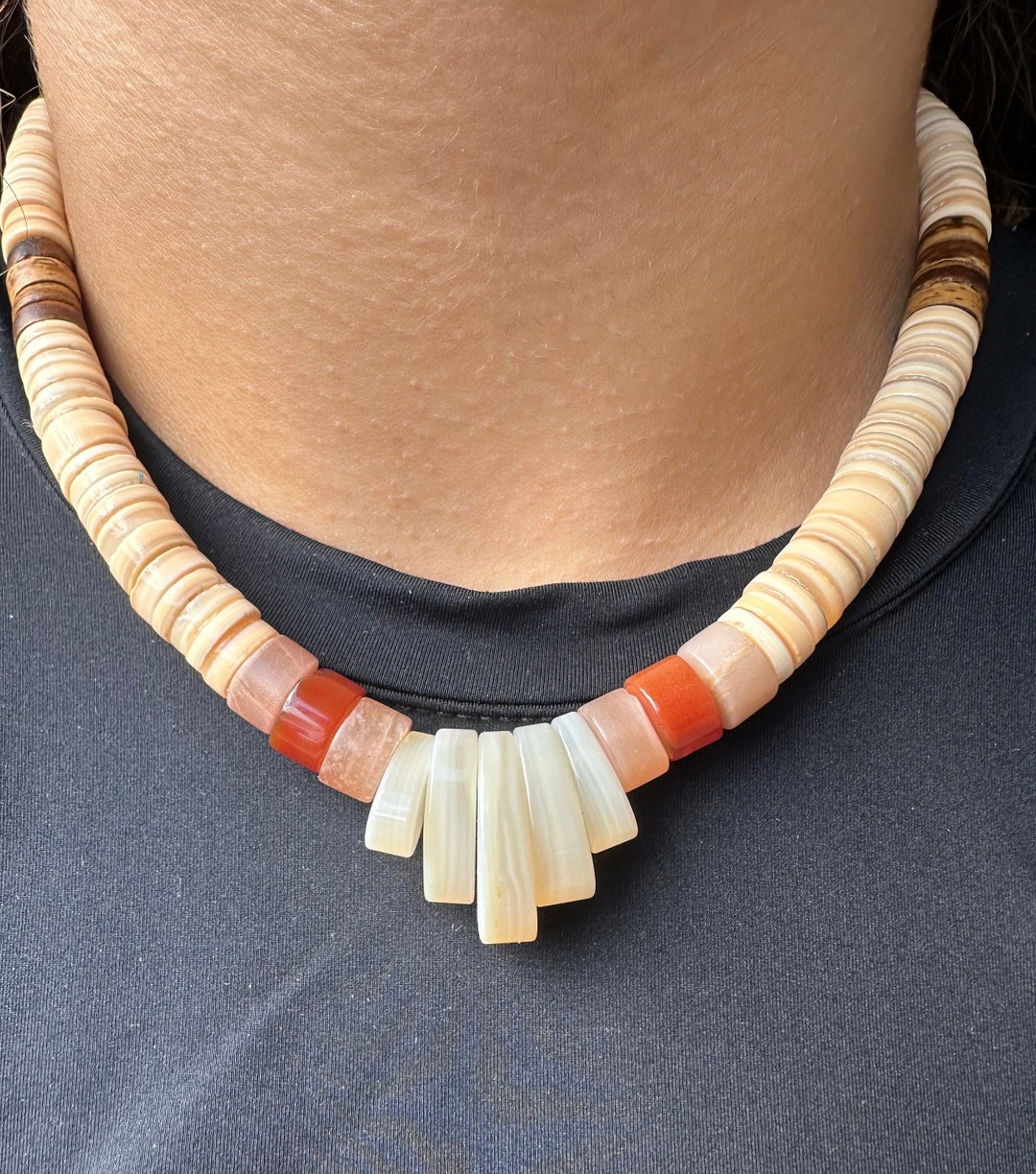 Handmade Indigenous Beaded Necklace Authentic Native American Design ...