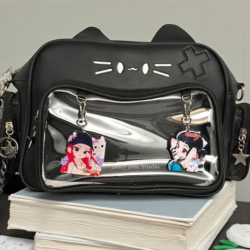 K-pop Demon Hunter Huntrix Girl Group Merch Acrylic Bag Charm, Kawaii ...