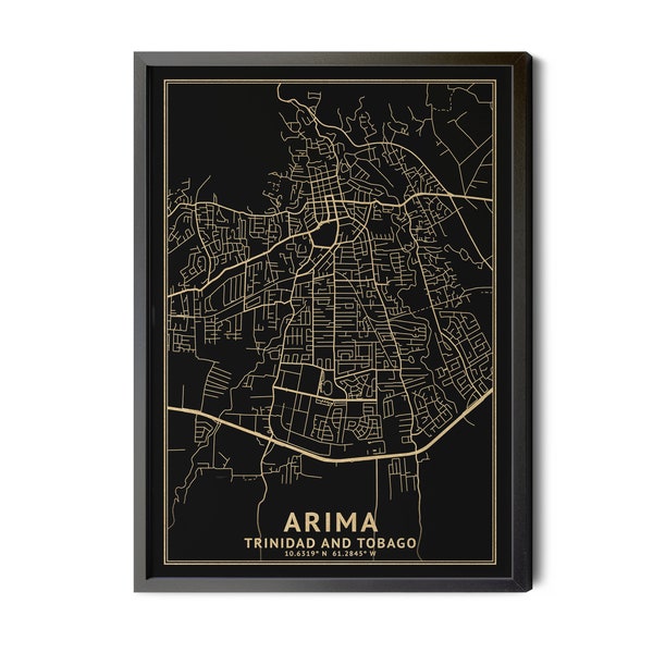Trinidad Map Poster - Etsy