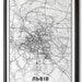 Lviv Ukraine Map Black and White Coordinates Map of Lviv - Etsy