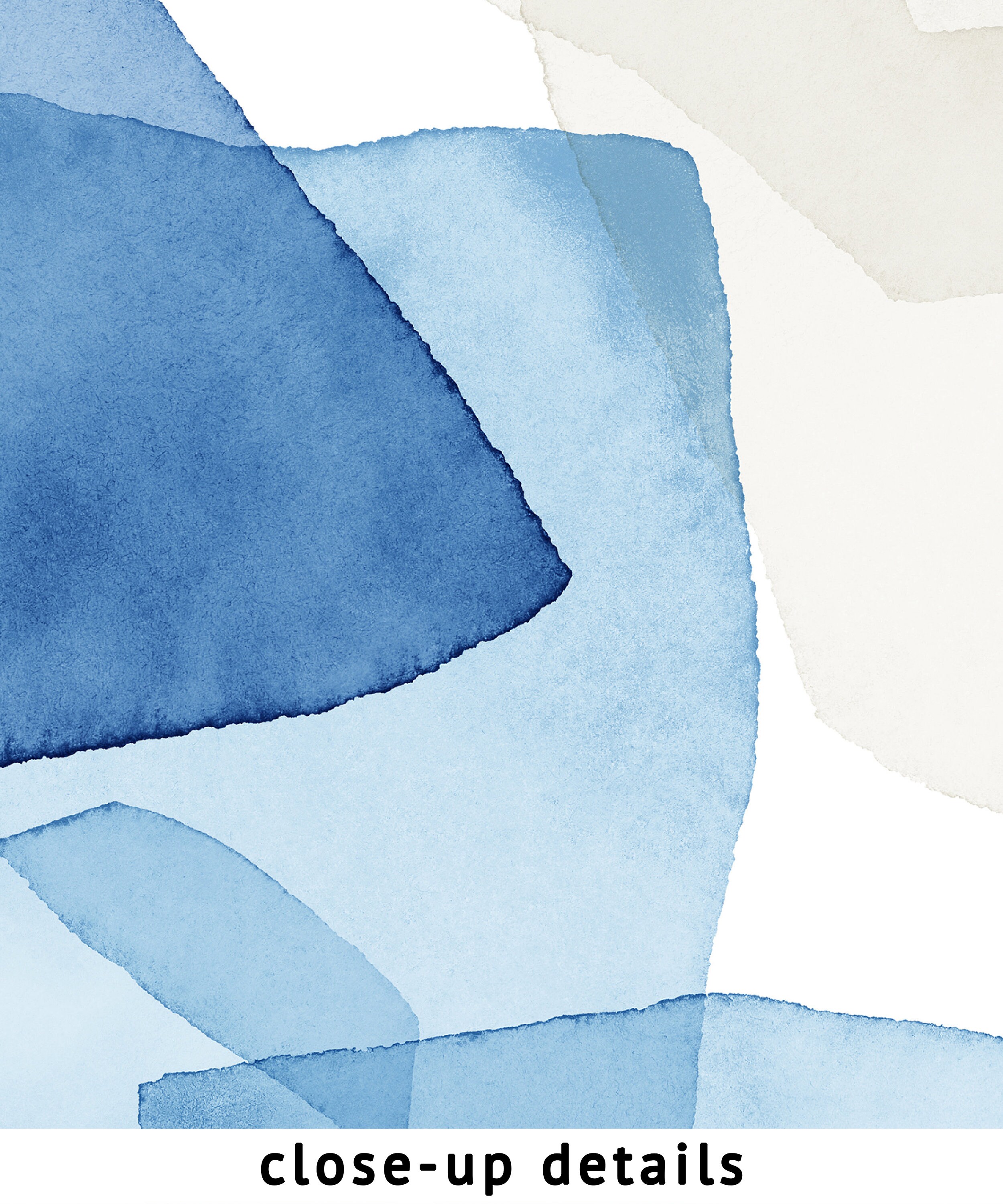 Blue Abstract, Watercolor Wall Art, Abstract Art Print, Watercolor ...