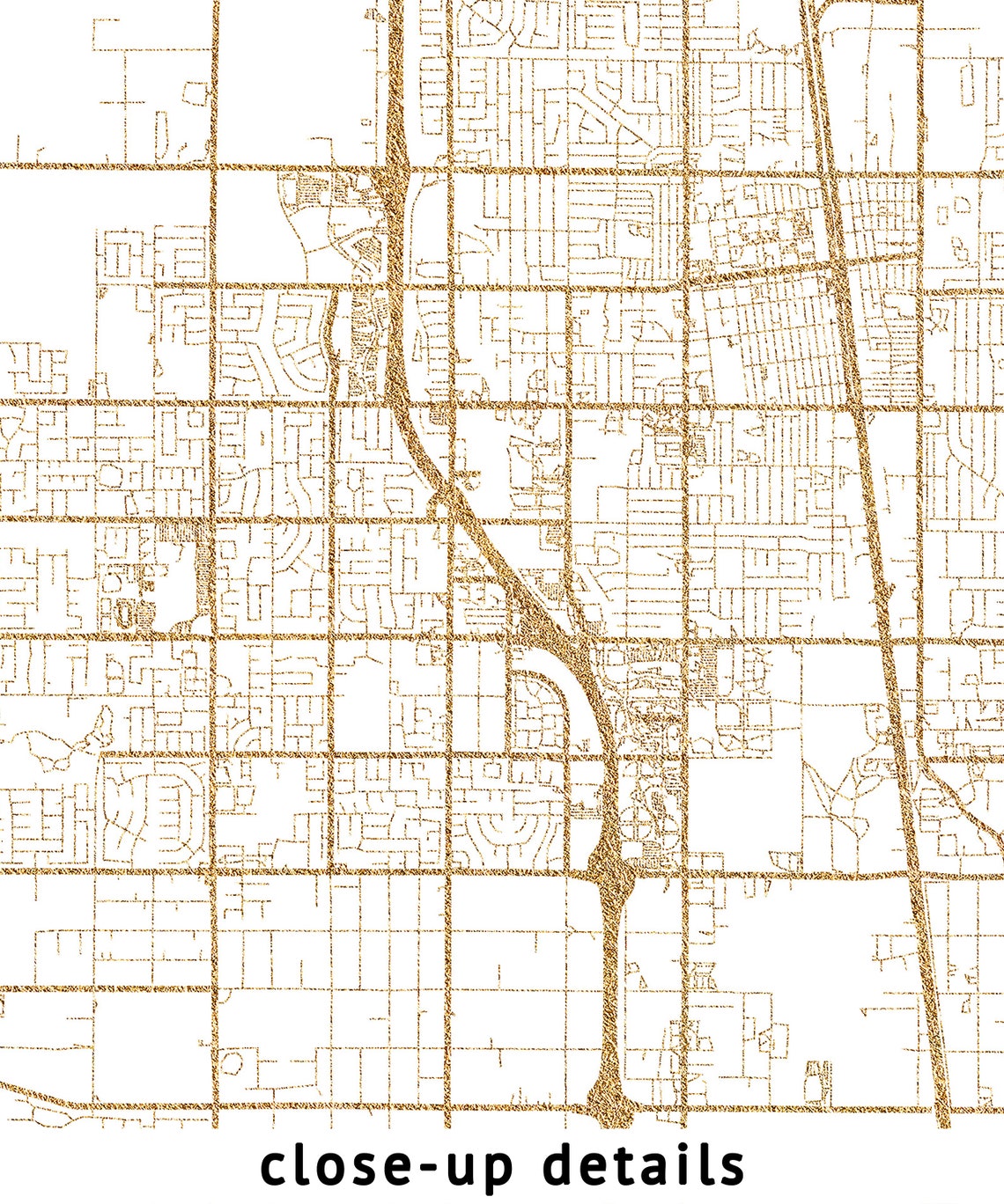 Lancaster California Map, High Resolution Real Gold Leaf Texture ...