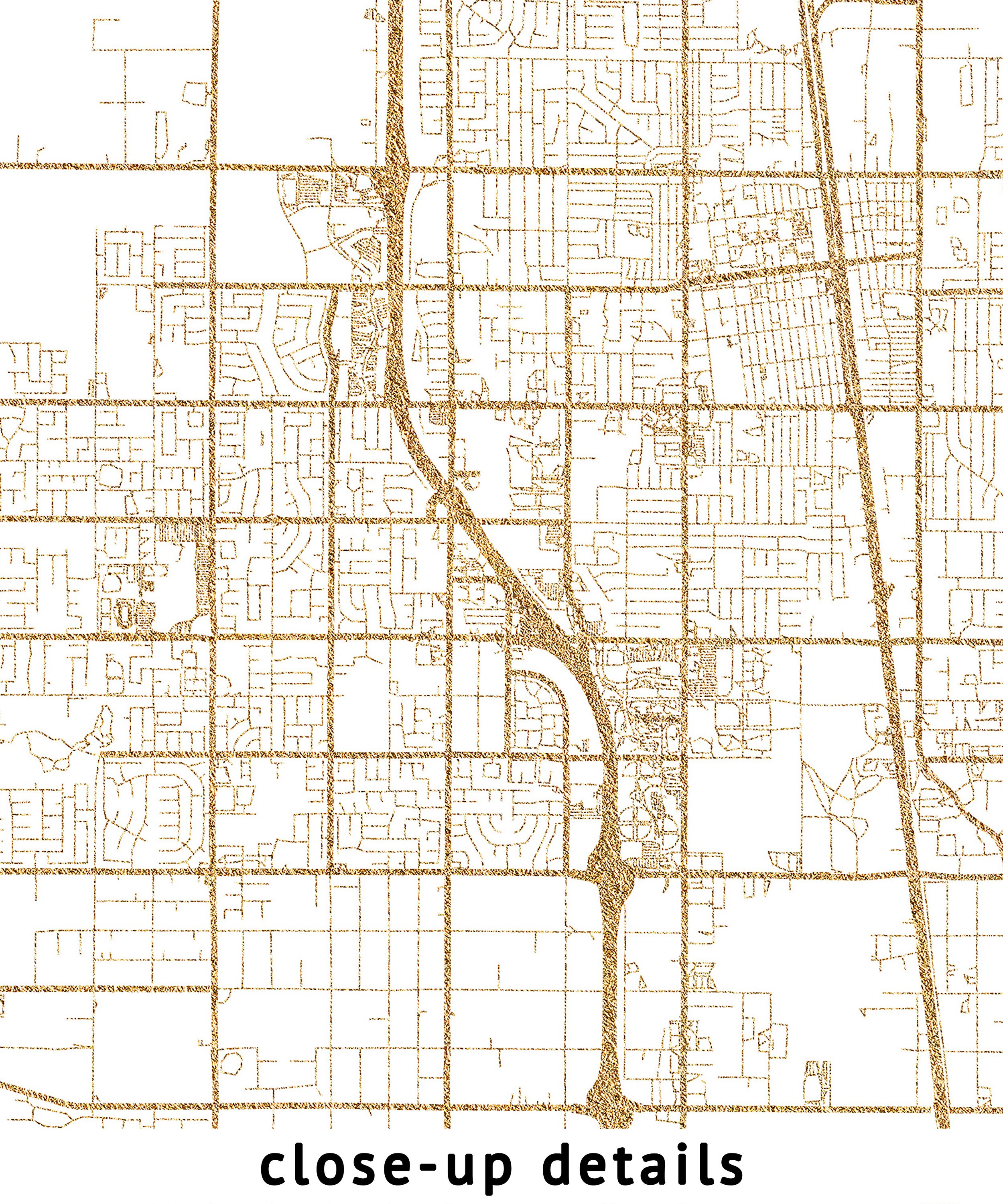 Lancaster California Map, High Resolution Real Gold Leaf Texture ...