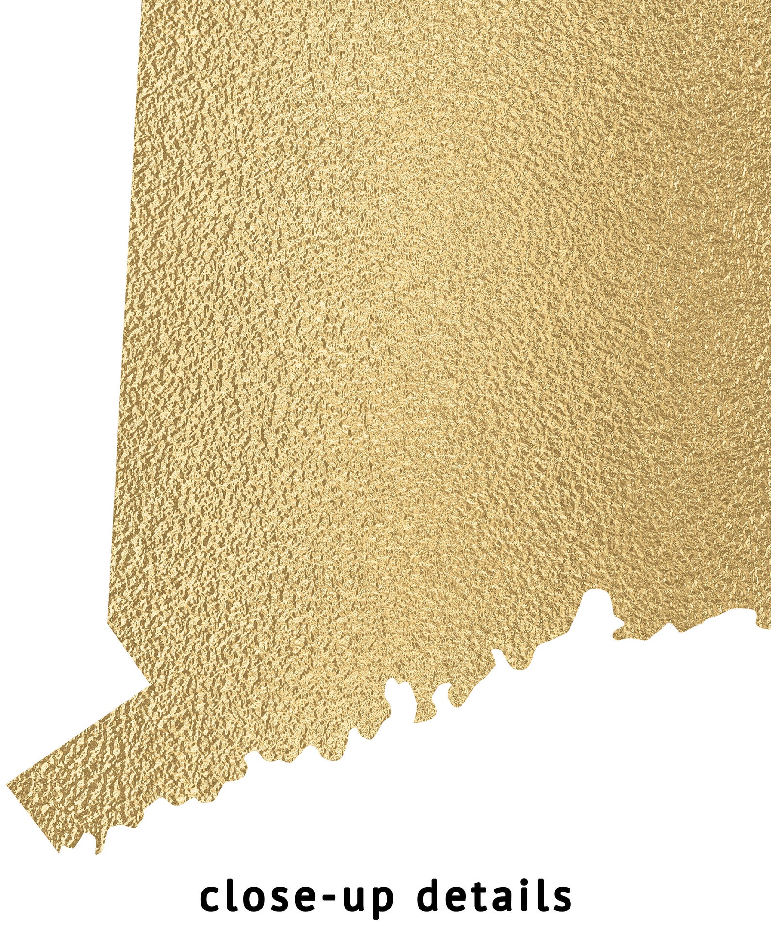 Connecticut Map Gold Foil Texture Contemporary Modern Map - Etsy