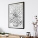 Durham North Carolina Map, Black and White, Coordinates, Map of Durham ...