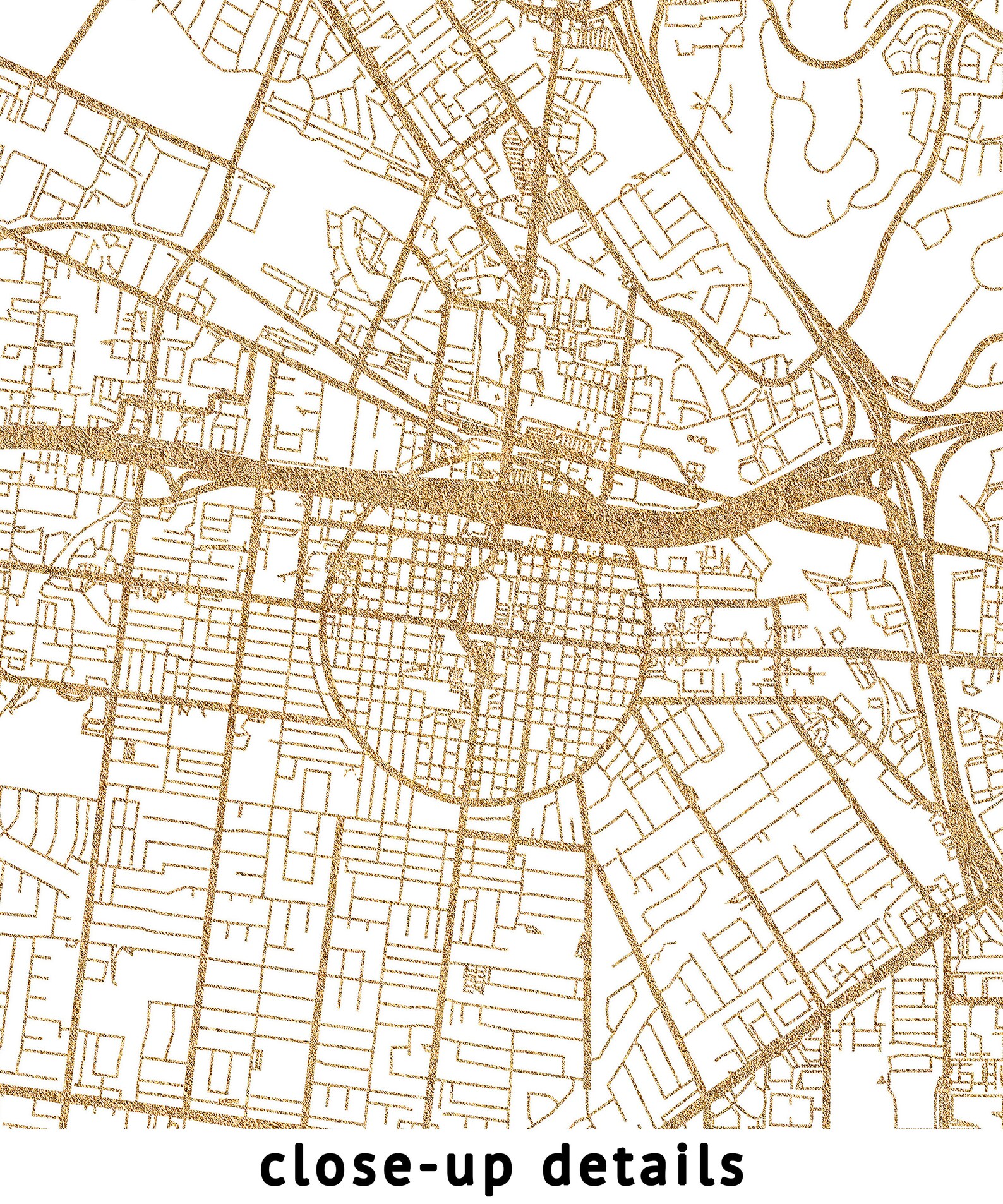 Corona California Map, High Resolution Real Gold Leaf Texture ...
