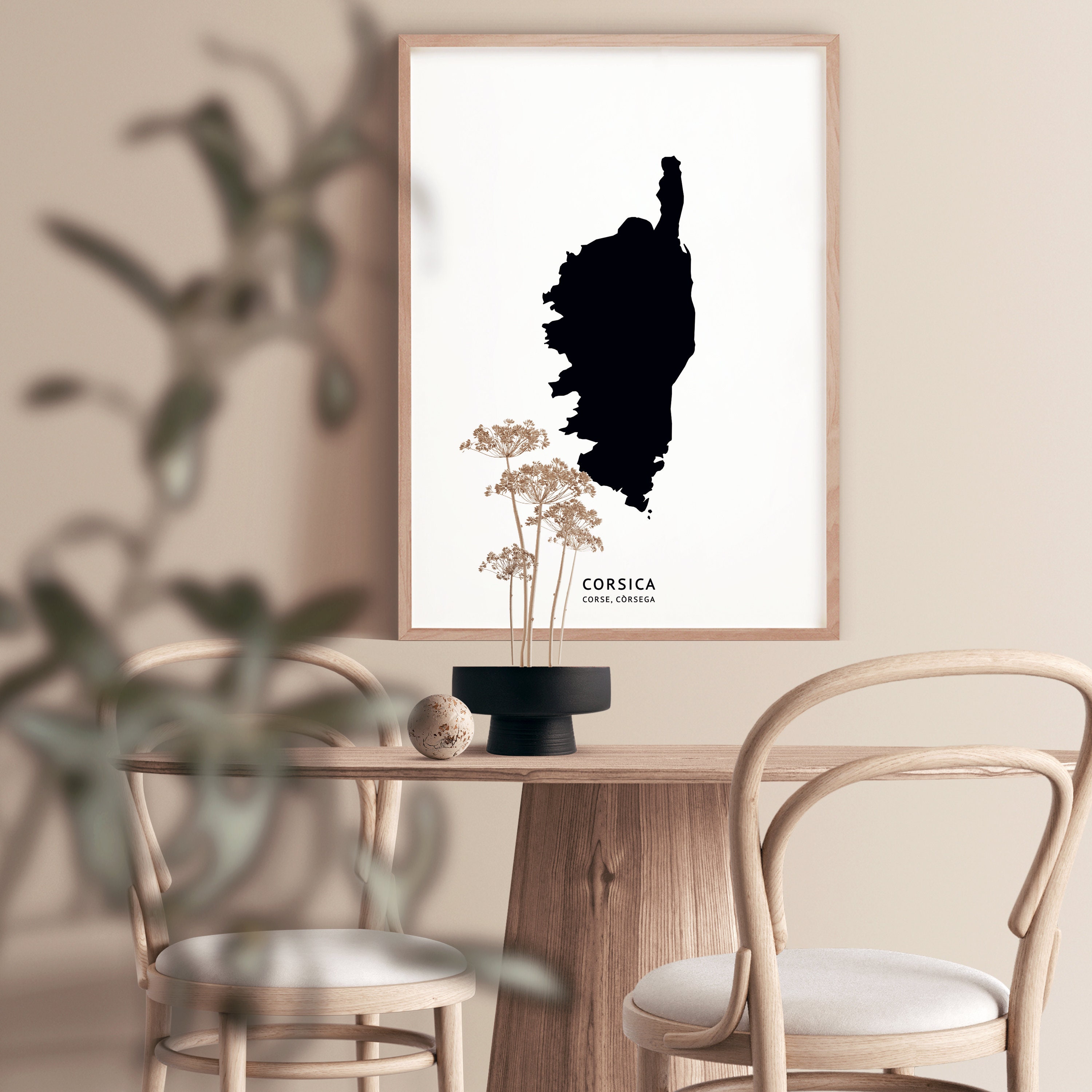 Corsica, Corse, Corsega, Island, Map, Black and White, Minimalist ...