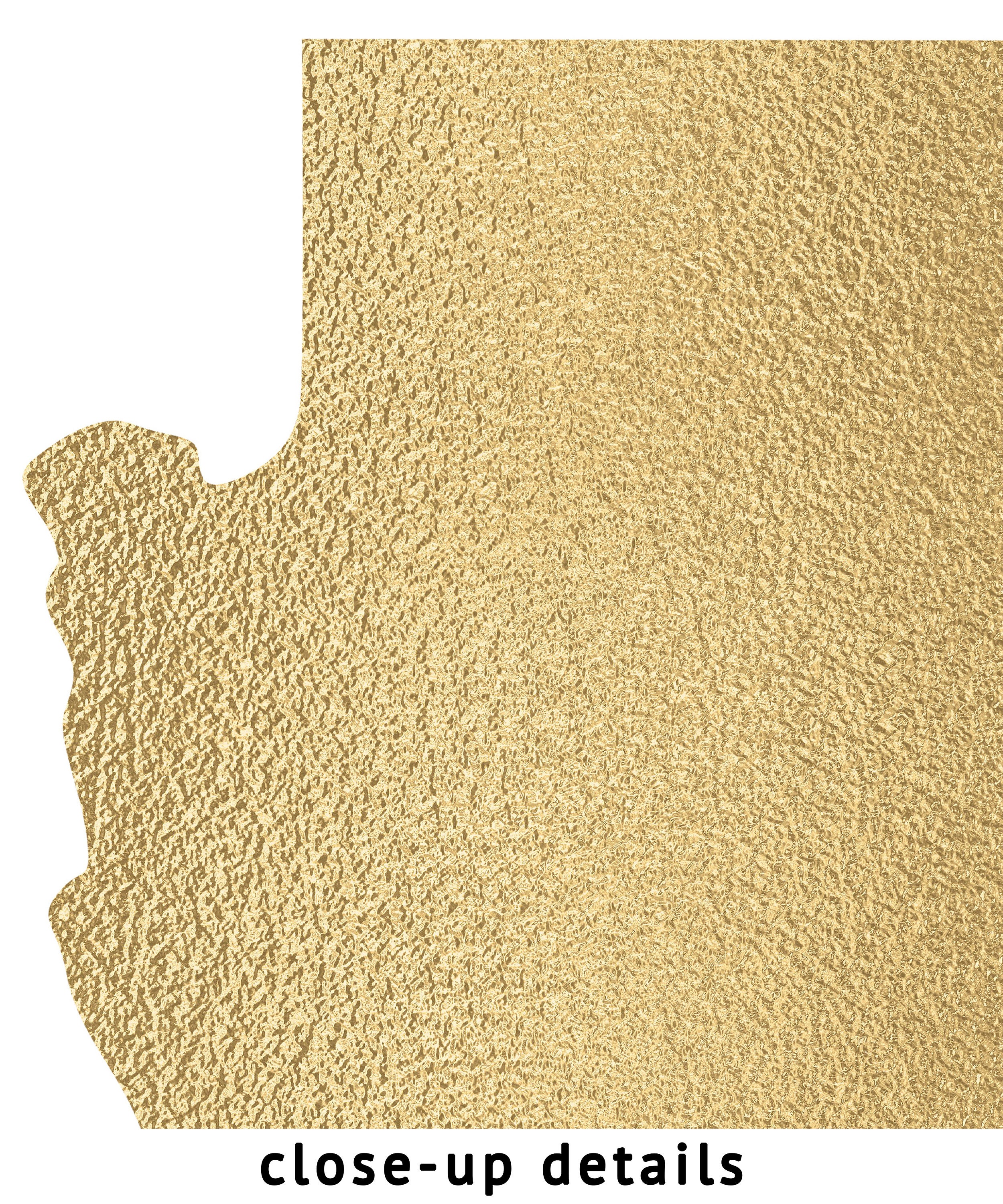 Arizona Map Gold Foil Texture Modern Map Art Arizona Wall | Etsy
