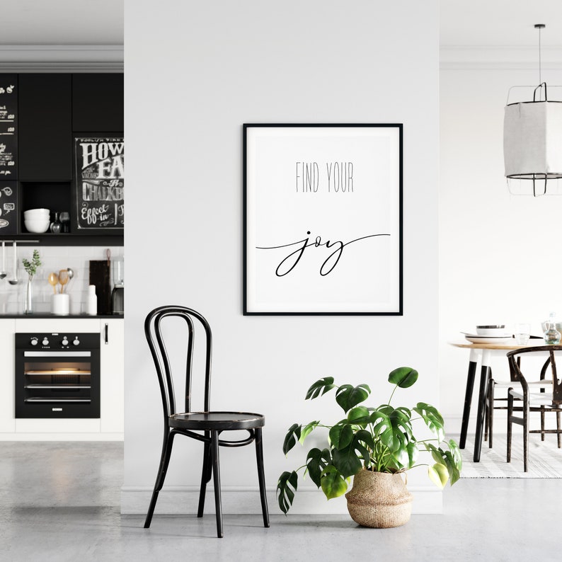 Inspirational Wall Art, Find Your Joy, Motivational Wall Art, Words ...