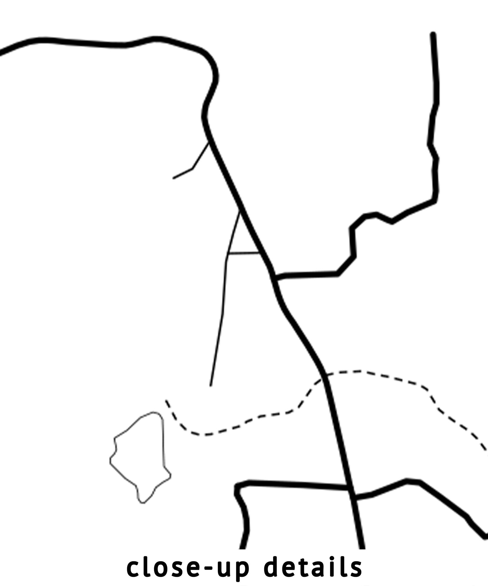Cherokee California Map, Black and White, Coordinates, Map of Cherokee ...