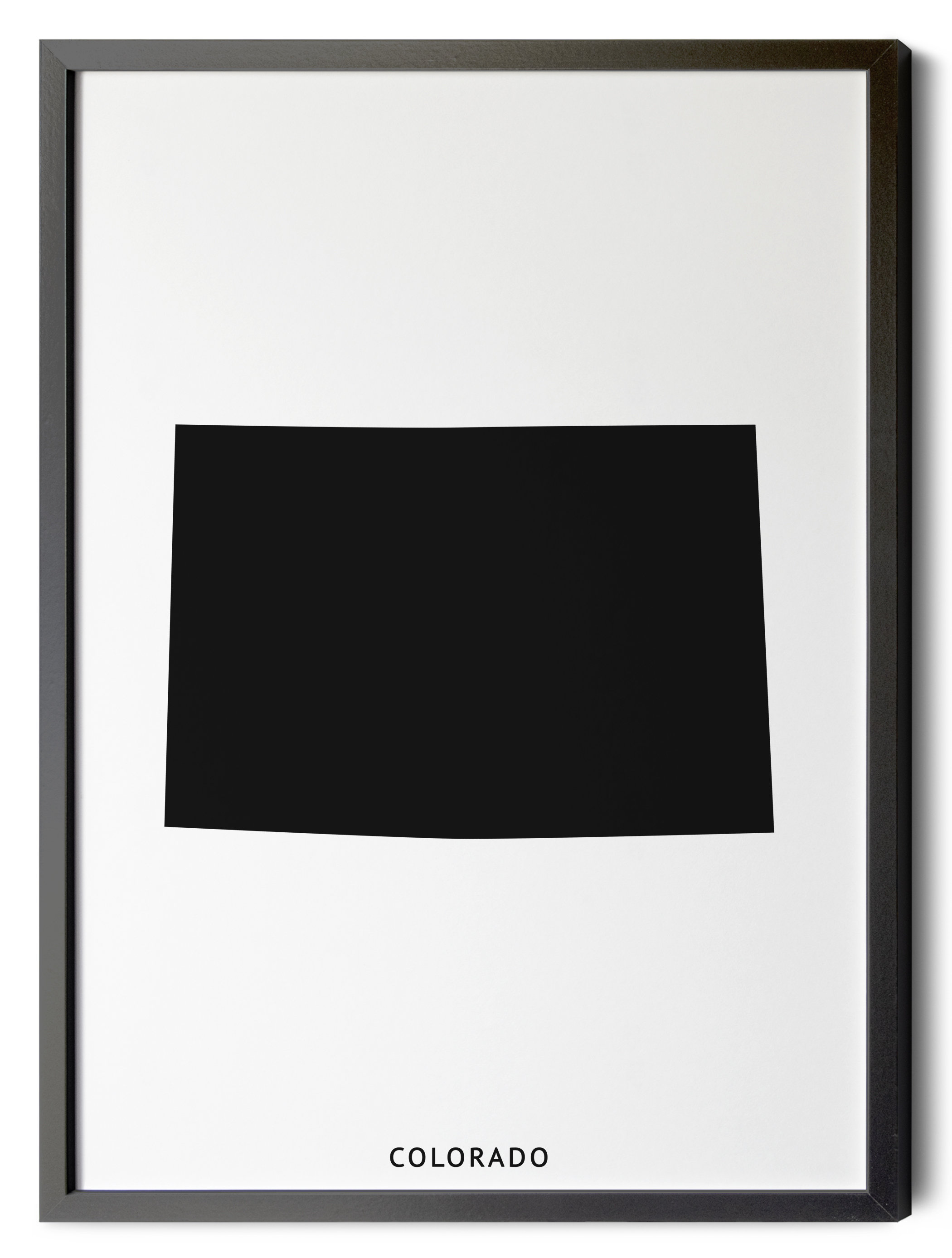 Colorado Map Black and White Minimalist Colorado State Map - Etsy
