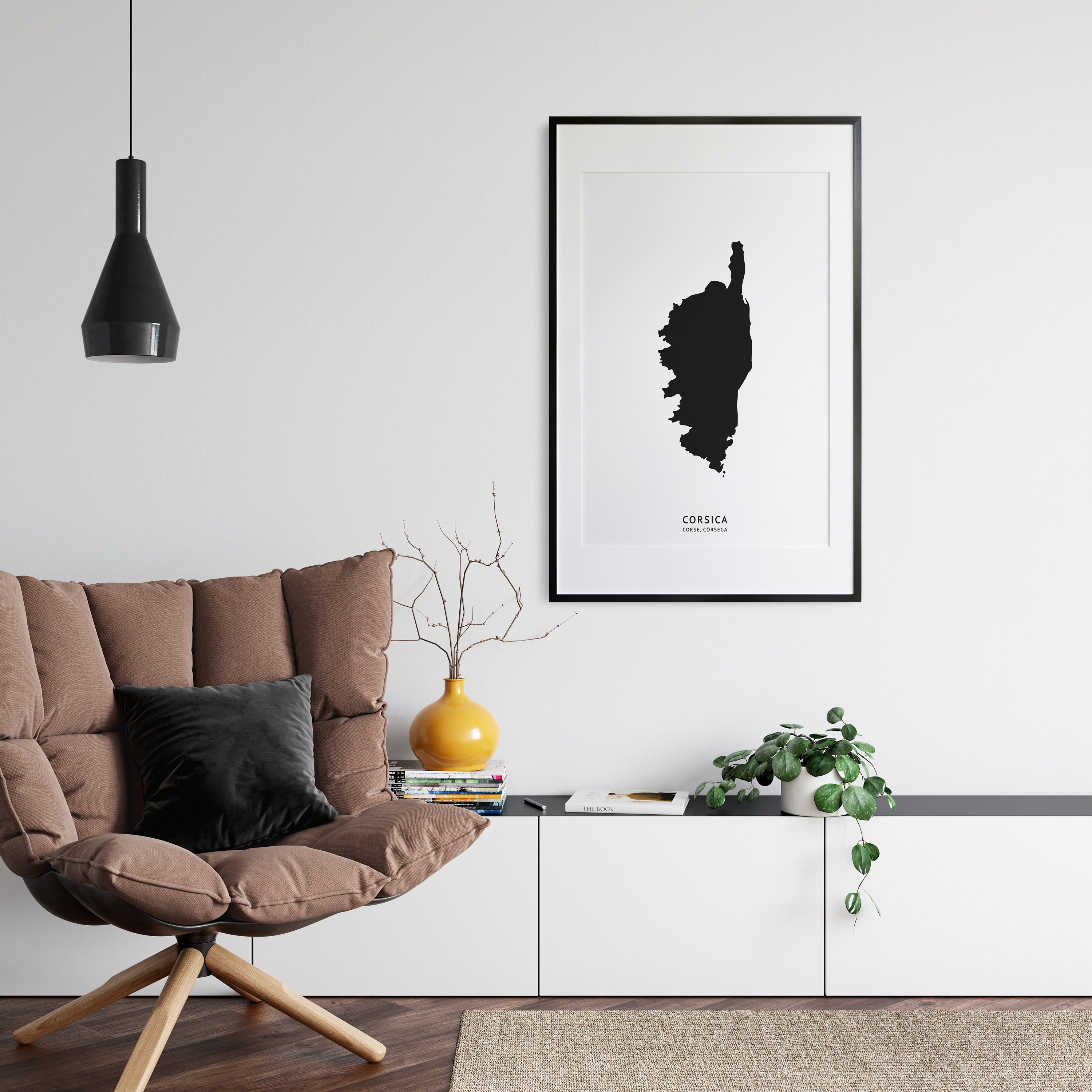 Corsica, Corse, Corsega, Island, Map, Black and White, Minimalist ...