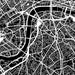 London United Kingdom Map Black and White Inverted - Etsy