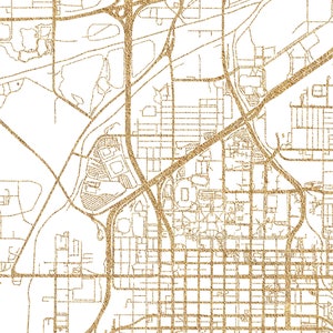 Lincoln Nebraska Map, High Resolution Real Gold Leaf Texture ...