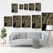 Dubai United Arab Emirates Map, Black, High Resolution Real Gold Leaf ...