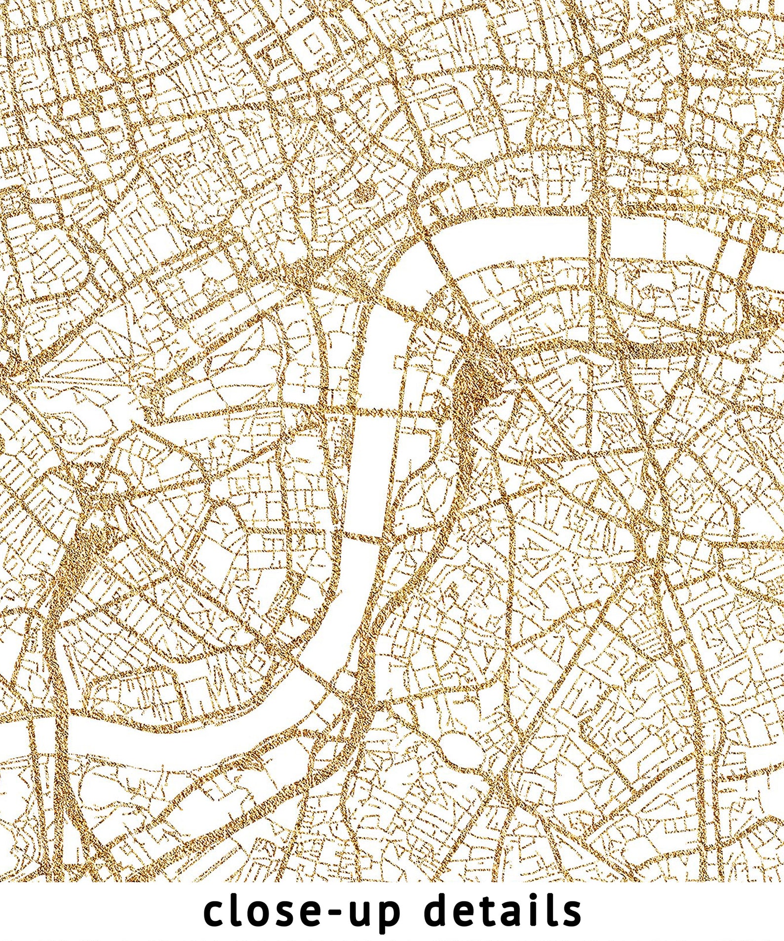 London United Kingdom Map, High Resolution Real Gold Leaf Texture ...