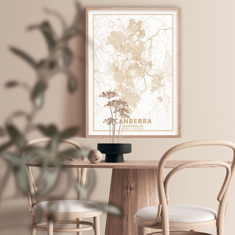 Canberra Australia, Map, High Resolution Real Gold Leaf Texture ...