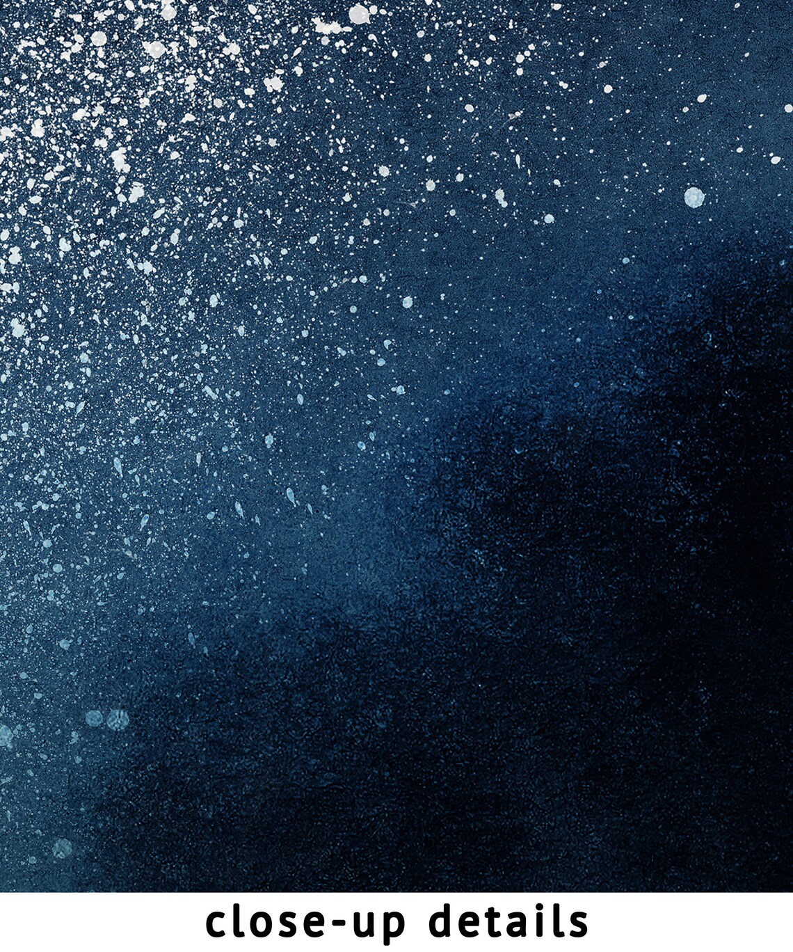 Navy Wall Art, Night Sky, Modern Home Decor, Abstract Landscape ...