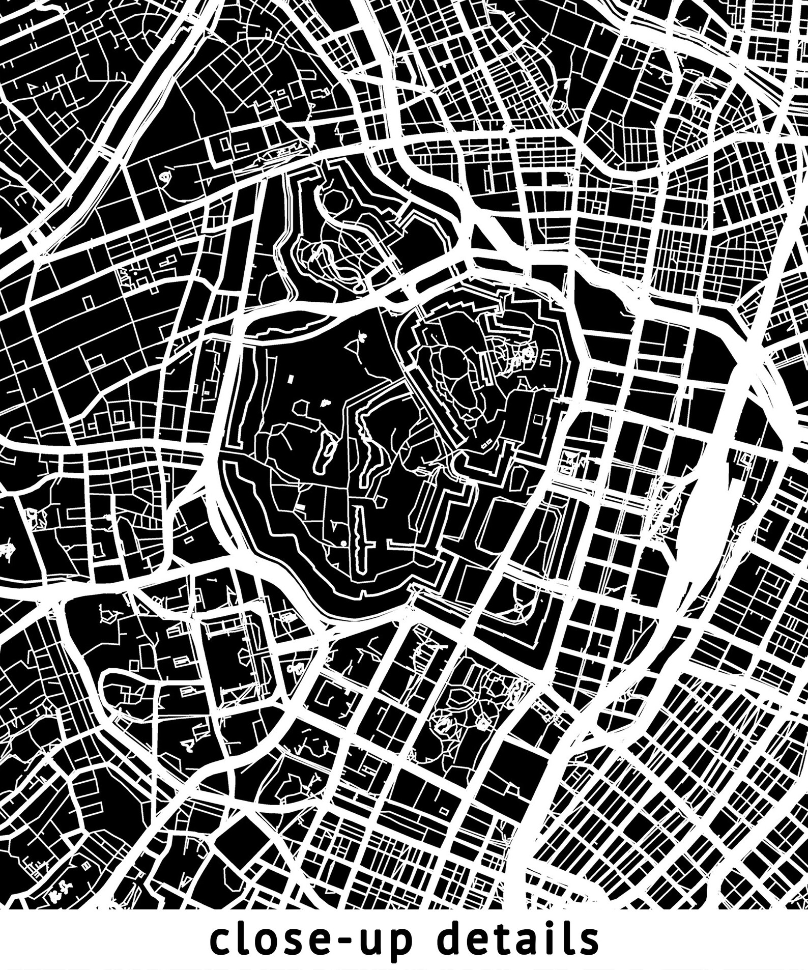 Tokyo Japan Map Black and White Inverted Coordinates Map - Etsy