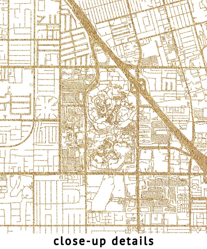 Garden Grove California Map, High Resolution Real Gold Leaf Texture ...