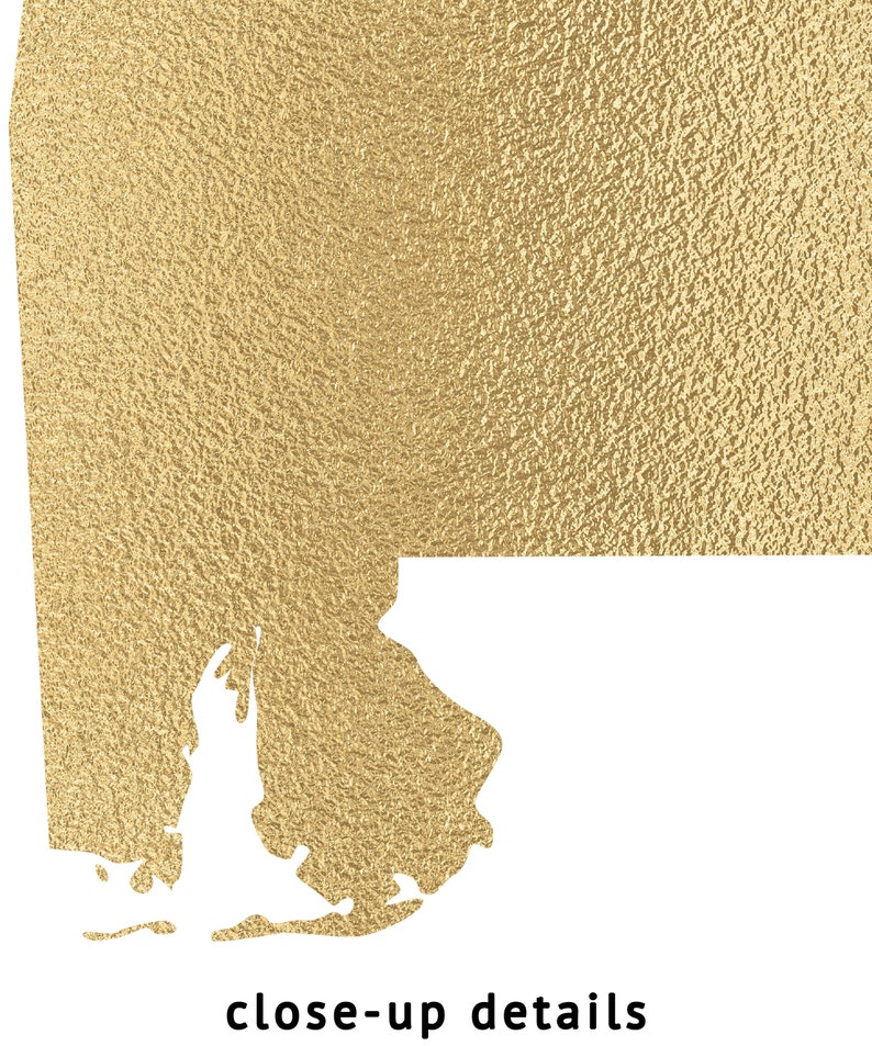 Alabama State Map, Gold Foil Texture, Minimalist State Poster, Alabama ...