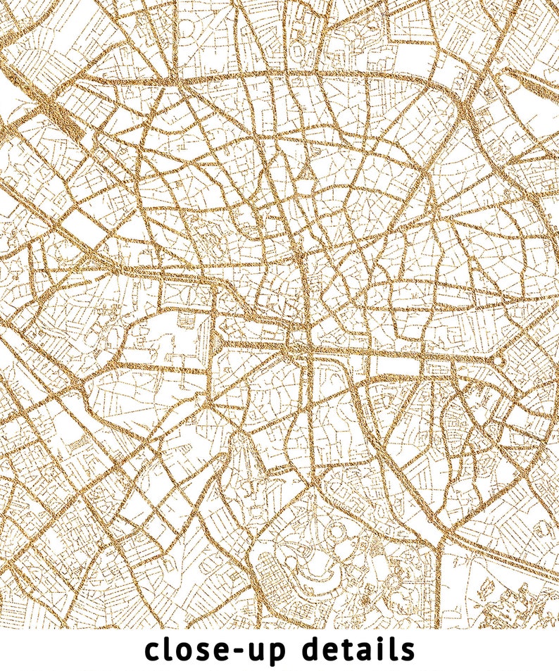 Bucharest Romania Map, High Resolution Real Gold Leaf Texture ...