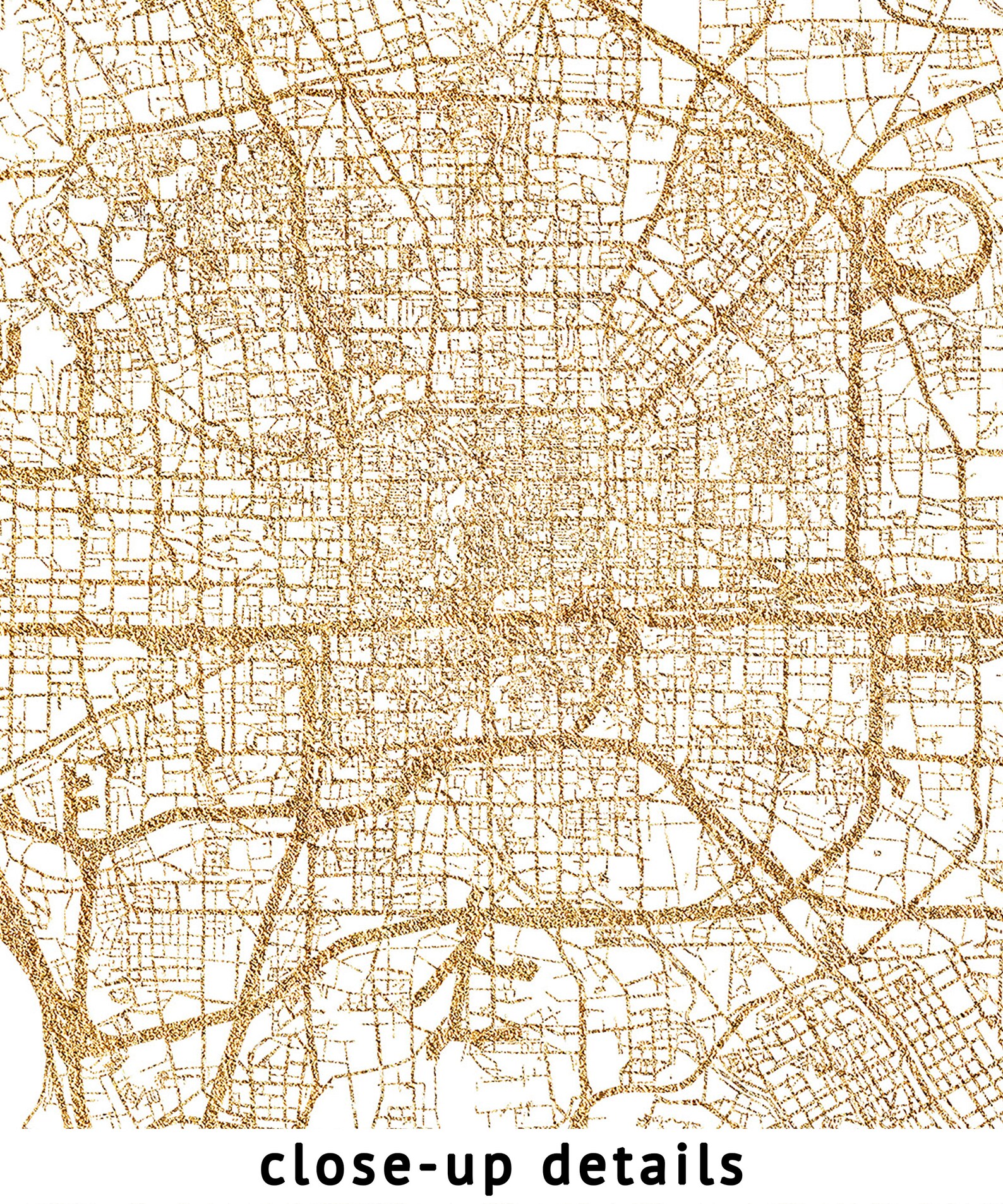 Beijing China Map, High Resolution Real Gold Leaf Texture, Coordinates ...