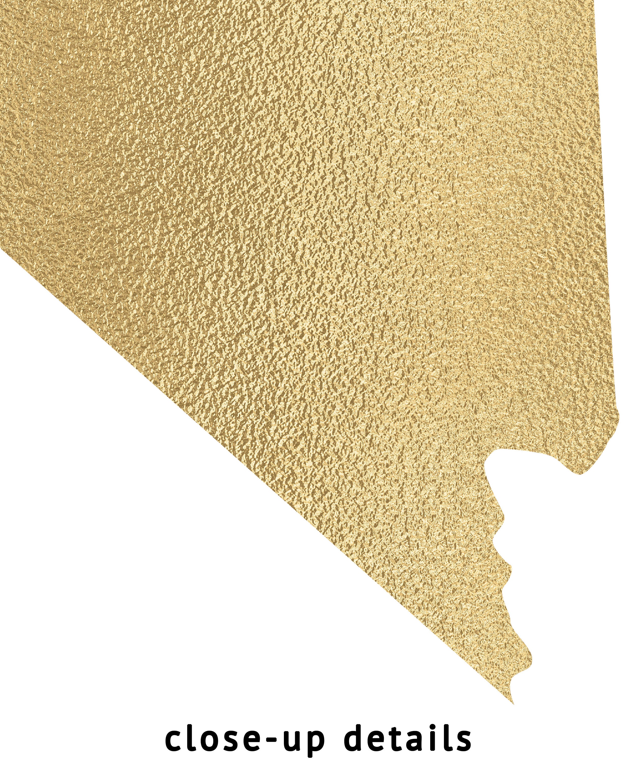 Nevada Map Gold Foil Texture Contemporary Nevada Wall Art - Etsy
