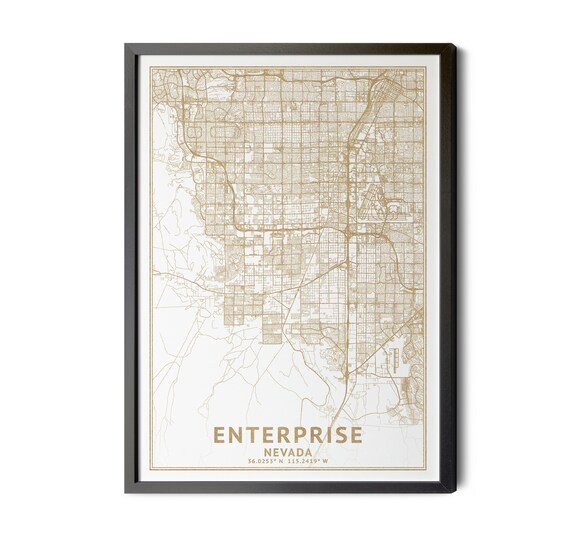 Enterprise Nevada Map High Resolution Real Gold Leaf Texture - Etsy