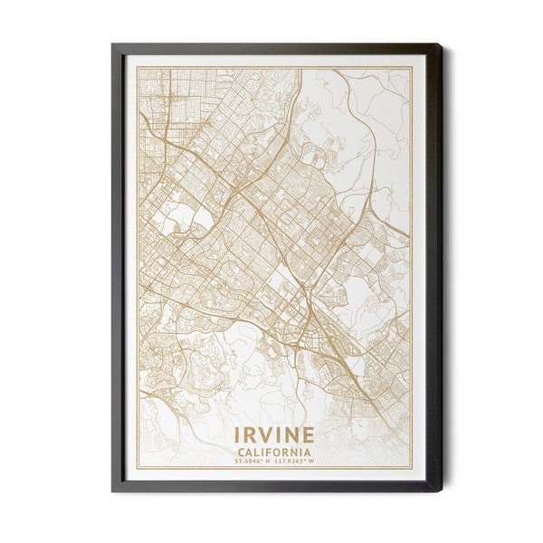 Printable Map of Irvine - Etsy