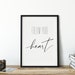 Inspirational Wall Art, Follow Your Heart, Motivational, Words Wall Art ...