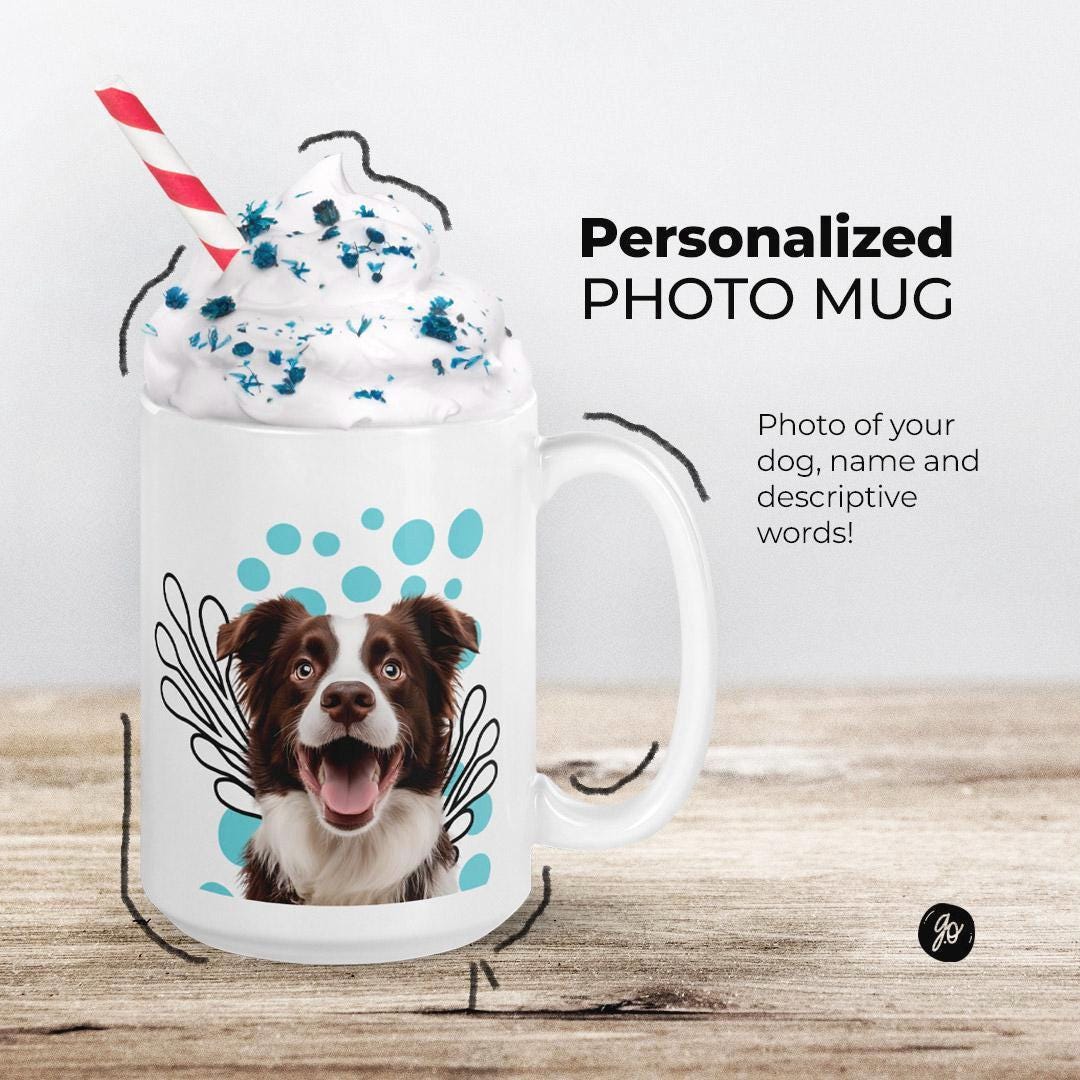 Custom Pet Design, Personalized Pet Portrait With Abstract Colorful ...