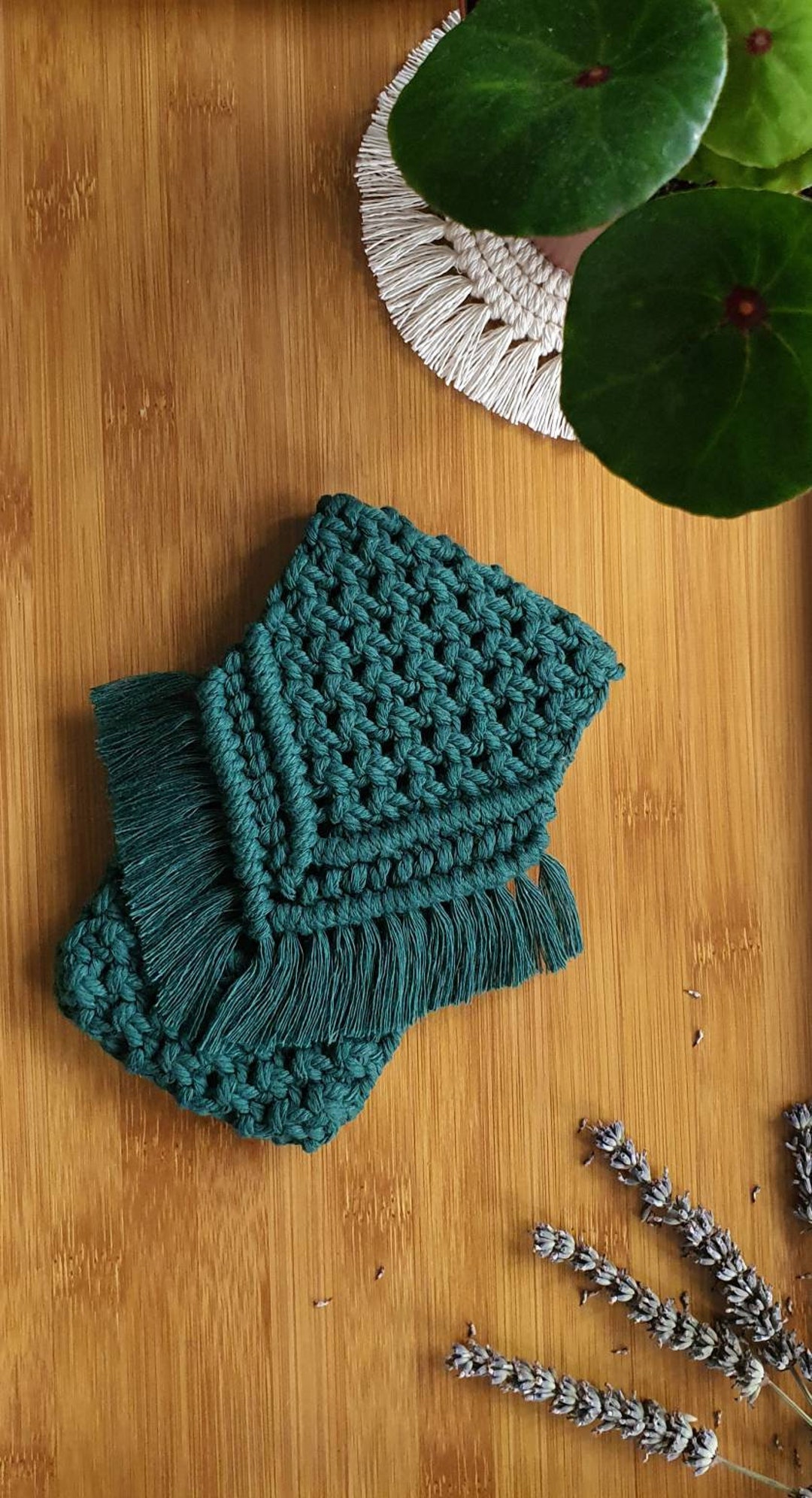 Forest Green Macramé Phone Case / Boho Phone Case / Macrame Purse ...