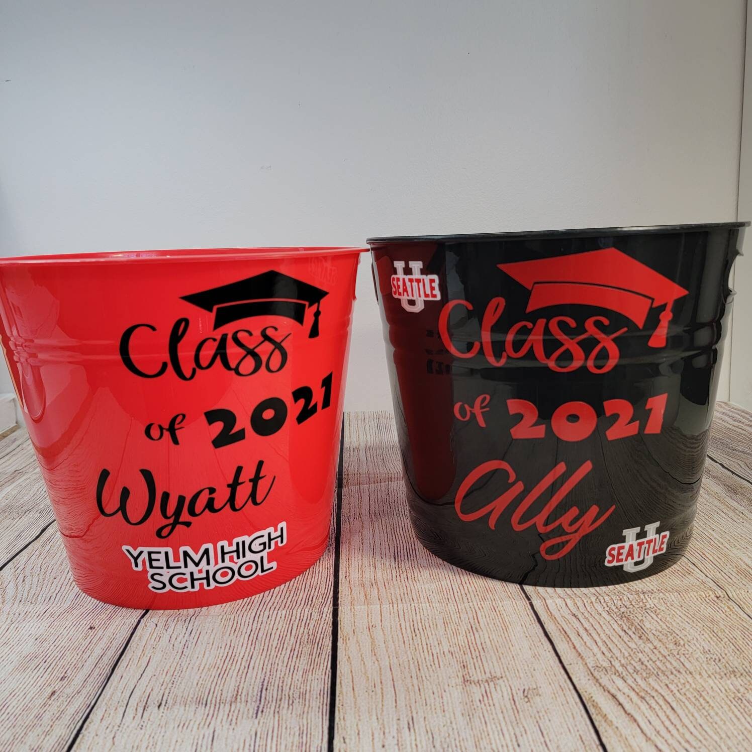 Personalized Gift Bin, Graduation Bin, Class of 2022, Empty Gift Basket ...