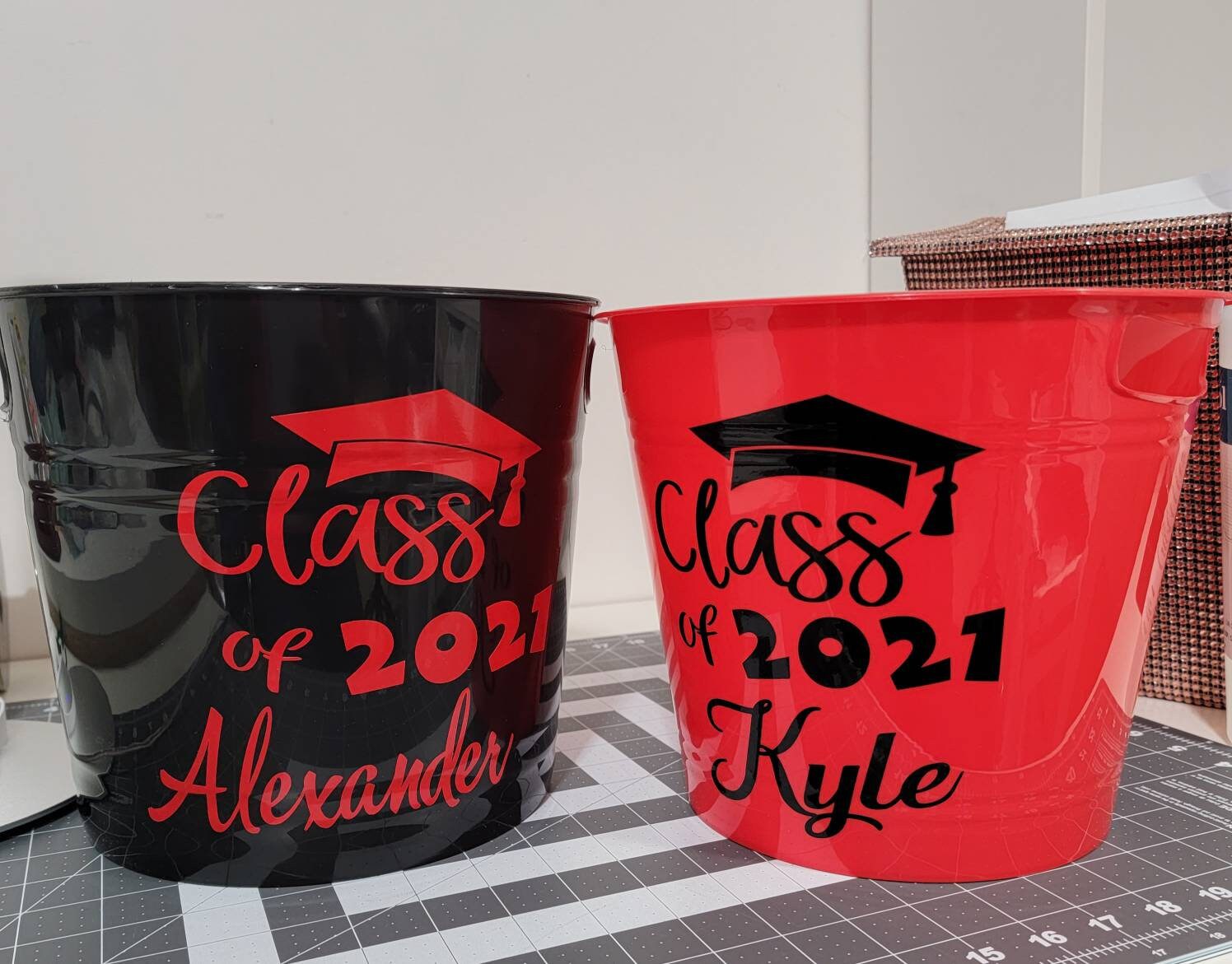 Personalized Gift Bin Graduation Bin Class of 2022 Empty - Etsy