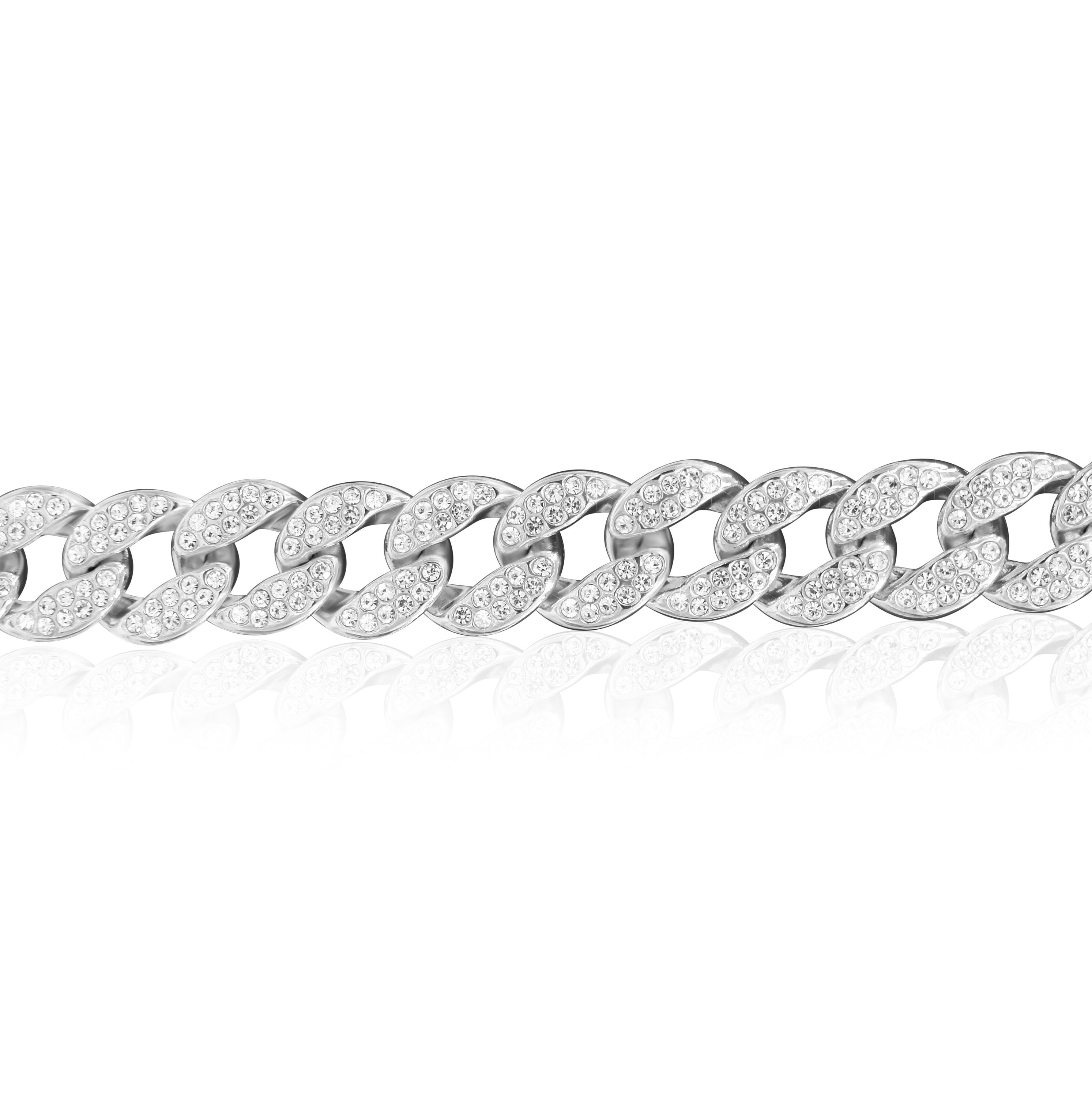 Cuban Link Chain Iced Out 15MM 18k Gold Plated Simulated - Etsy