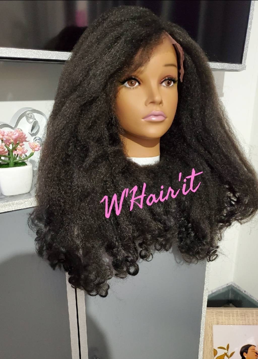 Sza Wig Celebrity Inspired Black Full Kinky Afro 4C - Etsy