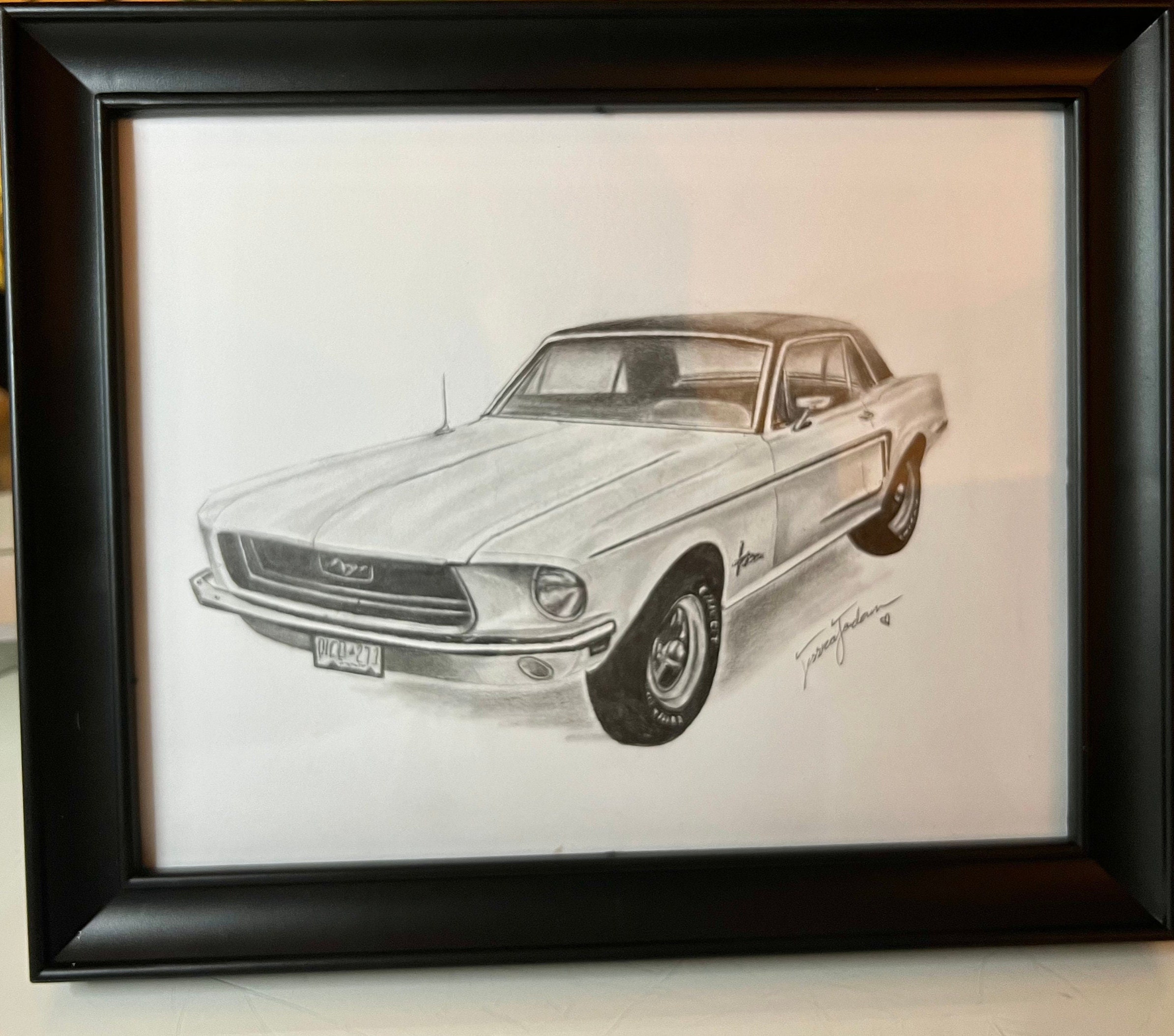 Handdrawn Custom Graphite Vehicle - Etsy