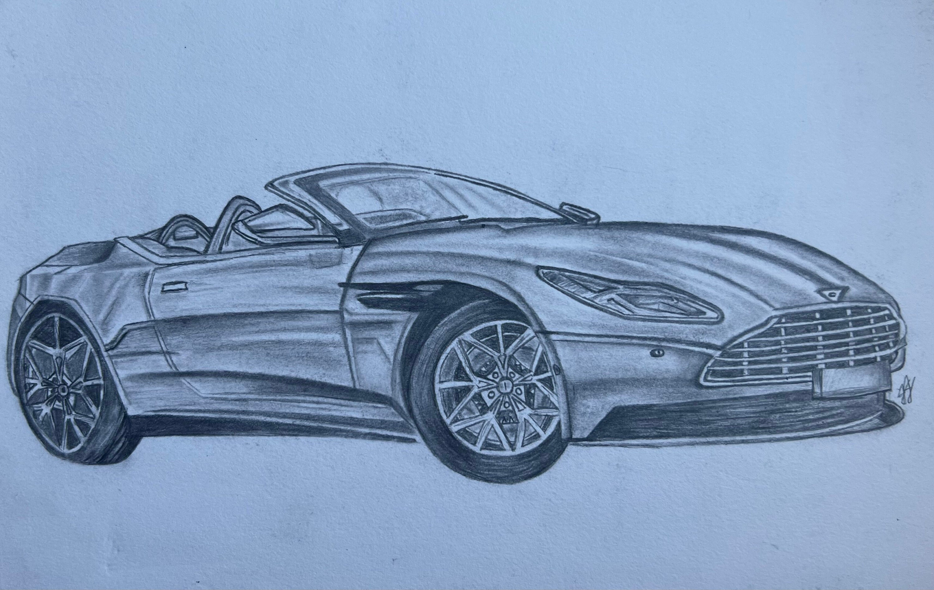 Handdrawn Custom Graphite Vehicle - Etsy