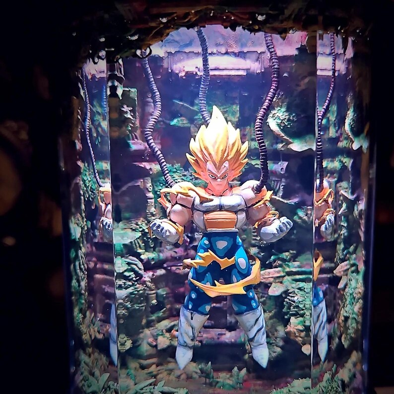 Dragon Ball Majin Vegeta Healing Chamber Resin Lamp, Super Saiyan Anime ...