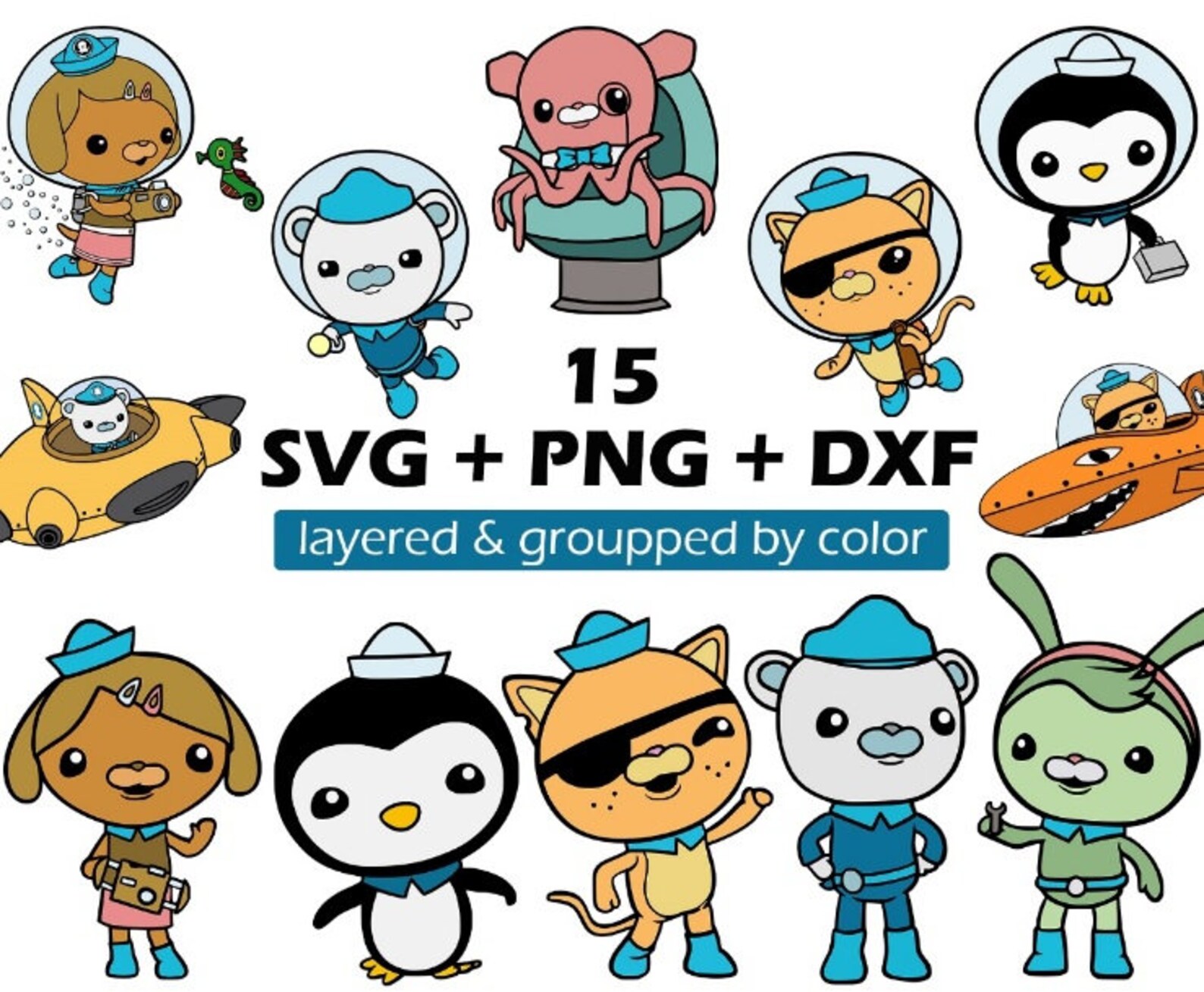 Octonauts svg | Etsy