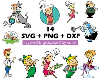 Rosie the Jetsons Svg | Etsy